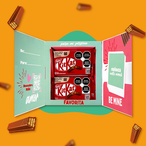 CHOCOLATE NESTLÉ KIT KAT CARD 2 PZAS.